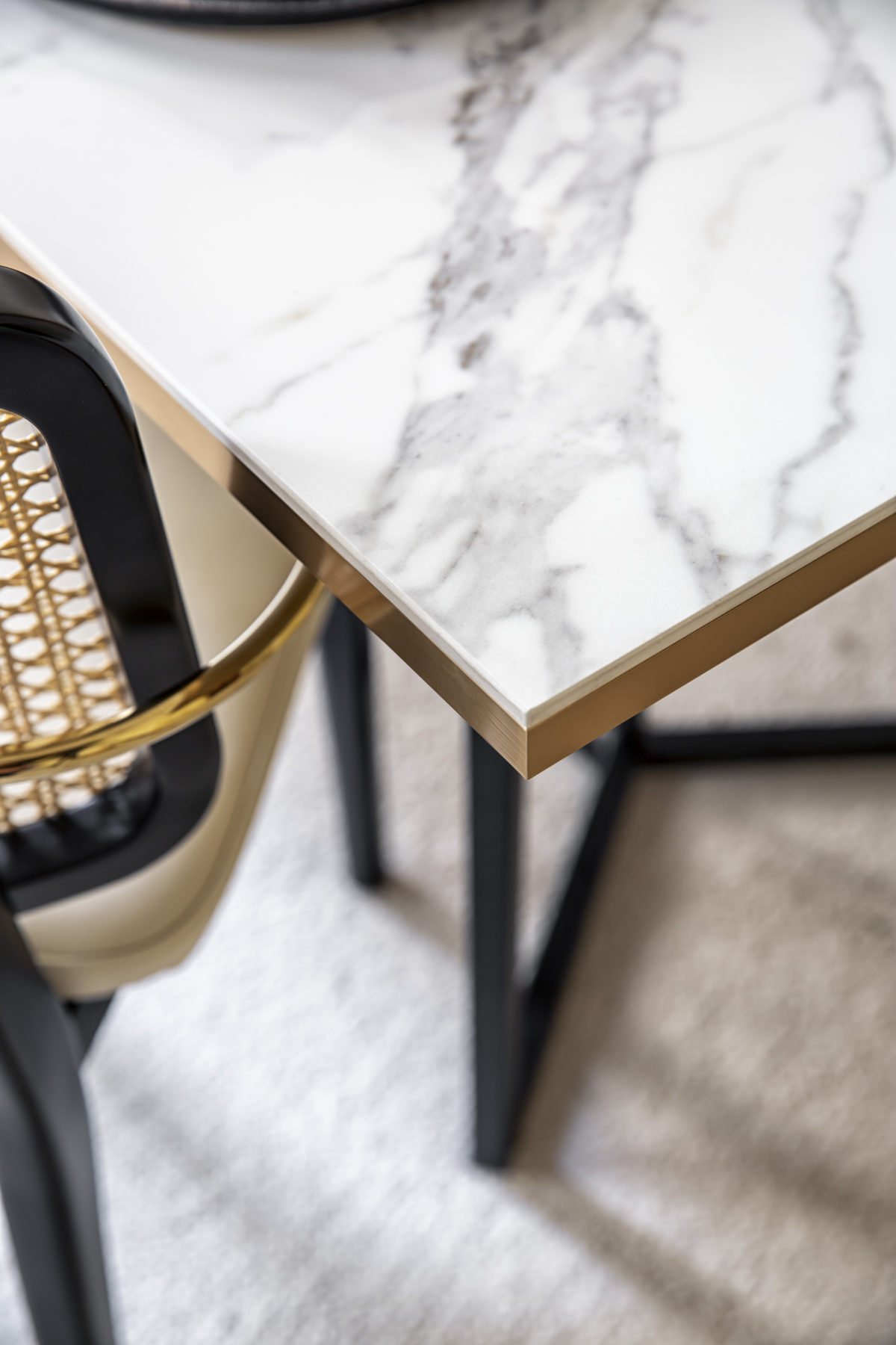 Terrazzo Horizon Dining Table - Red Edition