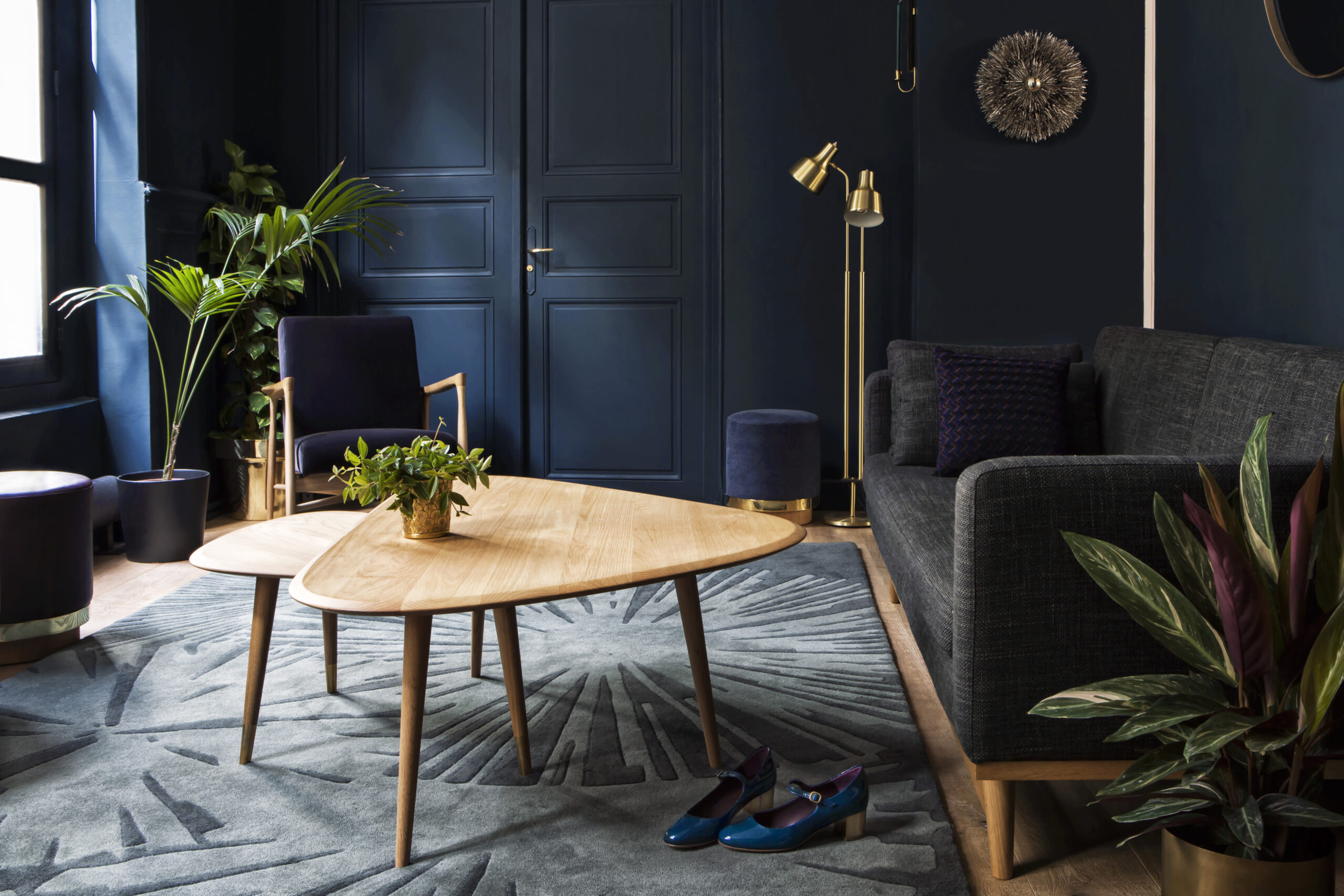 Midcentury Modern 50's Coffee Table- Red Edition